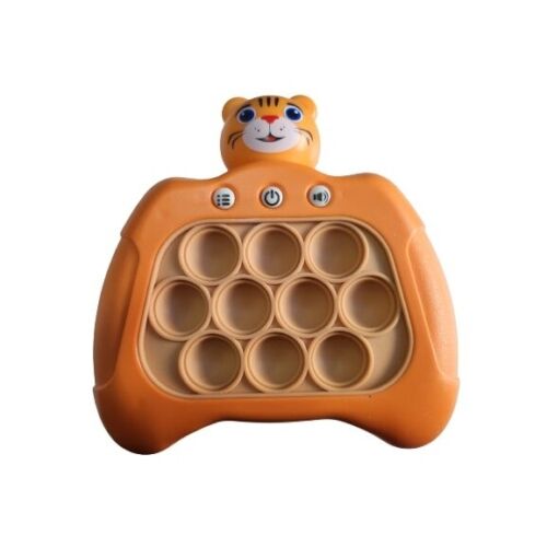 Electronic Pop It Game Controller Sensory Toy Orange Tiger