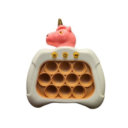 Electronic Pop It Game Controller Sensory Toy White Unicorn